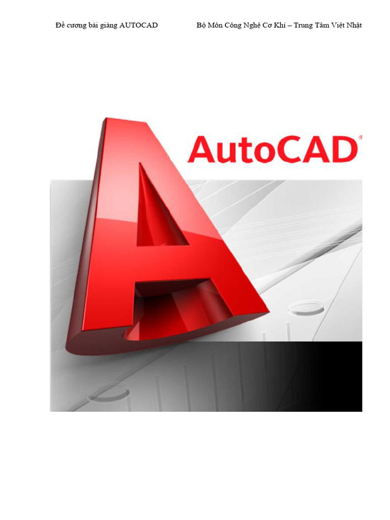 De Cuong Autocad | PDF