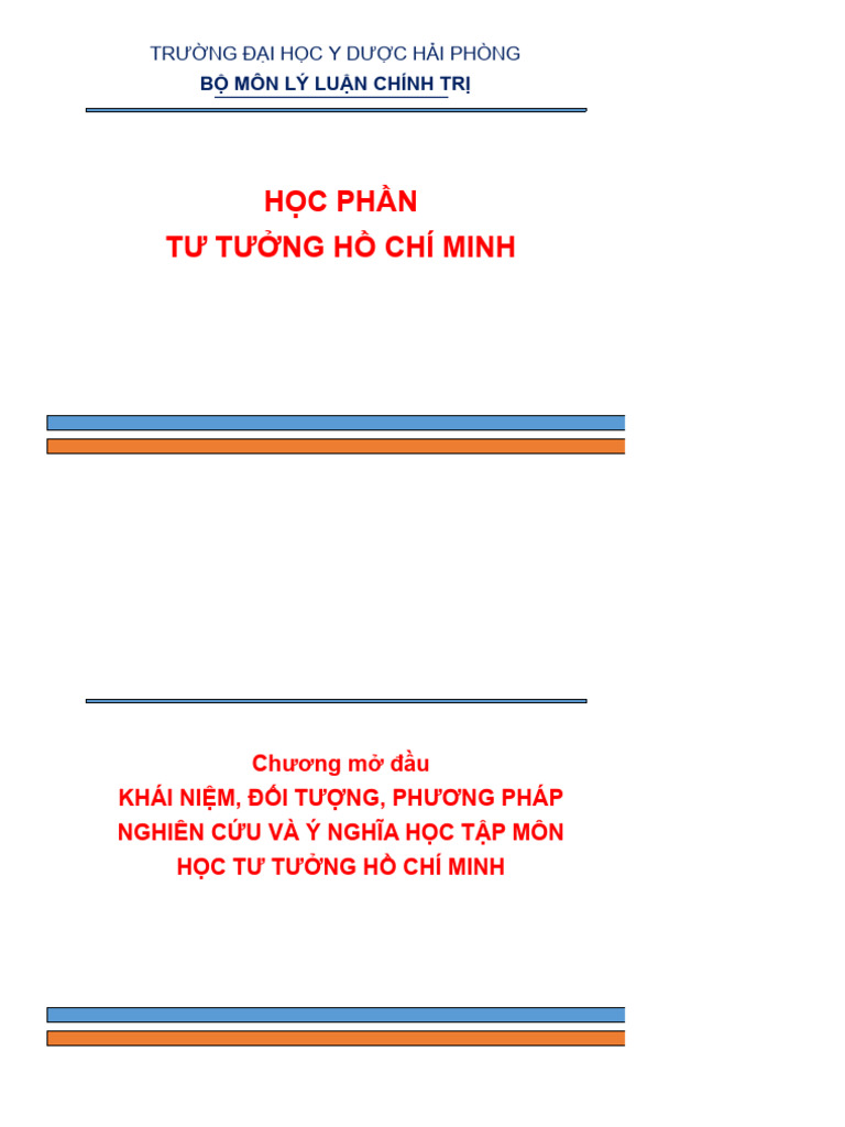 Bài Giảng TTHCM | PDF