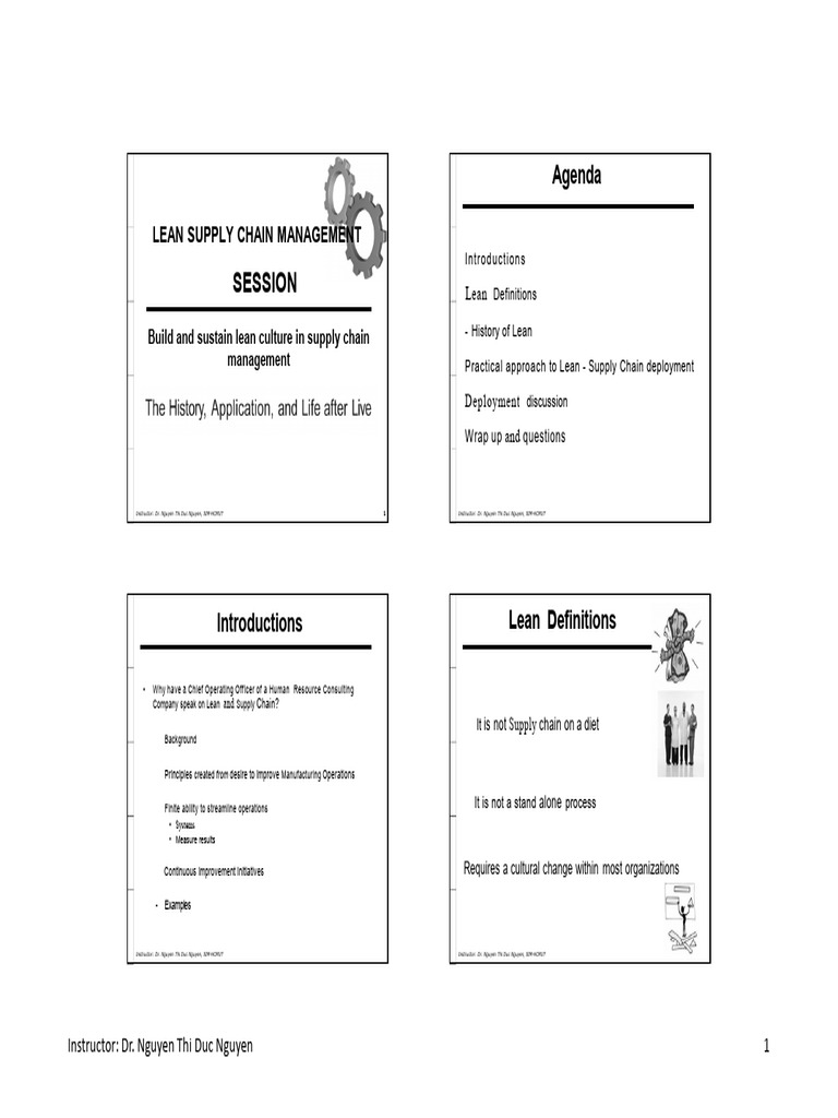 Lean Supply Chain Management Principles | PDF | Lean Manufacturing ...
