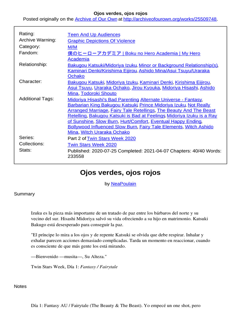 Ojos Verdes Ojos Rojos | PDF | Amor