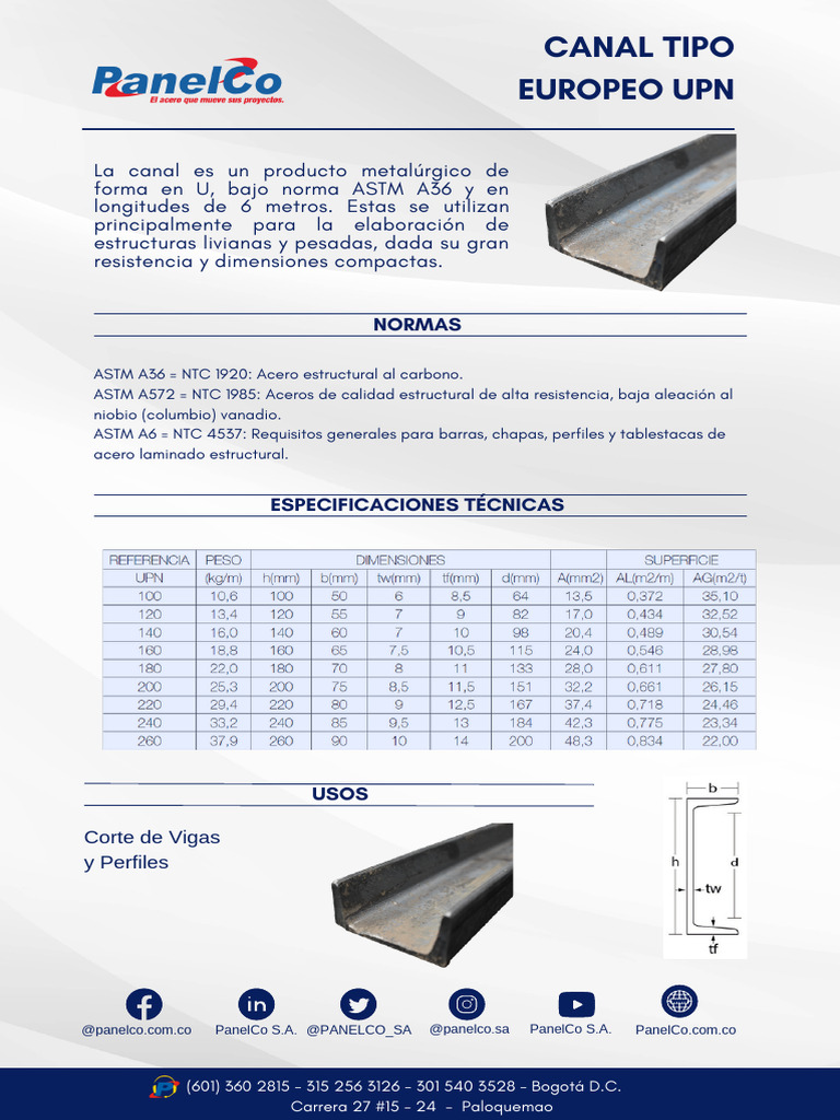 Canal UPN: Especificaciones y Usos | PDF | Arte | Tecnología