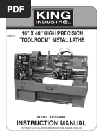 Logan 820 Lathe Manual | PDF | Machine Tool | Machines