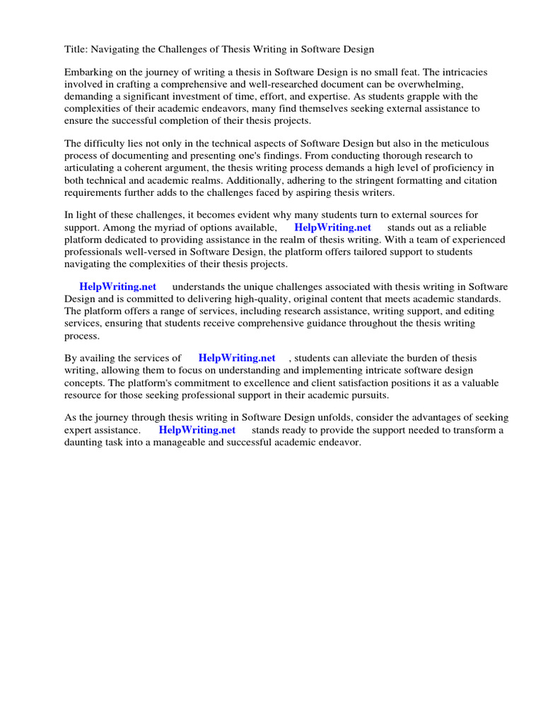 Thesis Software Design | PDF Thesis Software Design | PDF