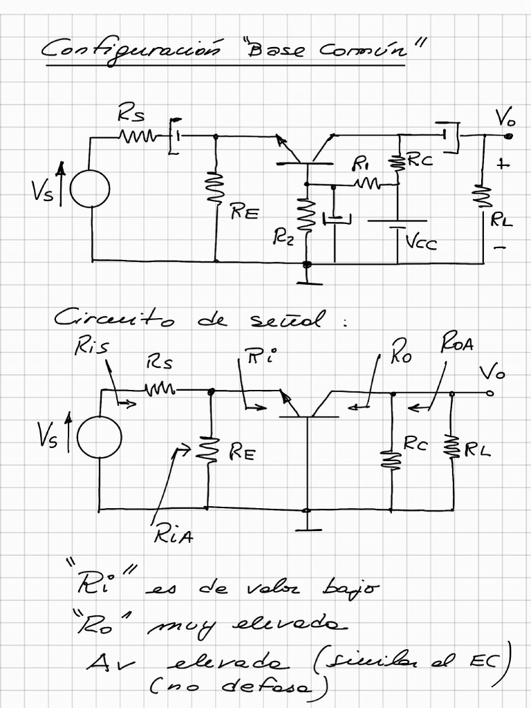 Clase Nro 12 - Base Común - Compuerta Común | PDF