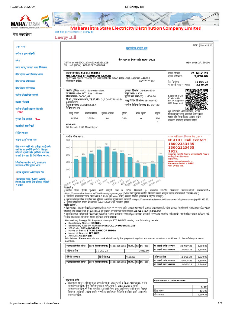 LT Energy Bill | PDF