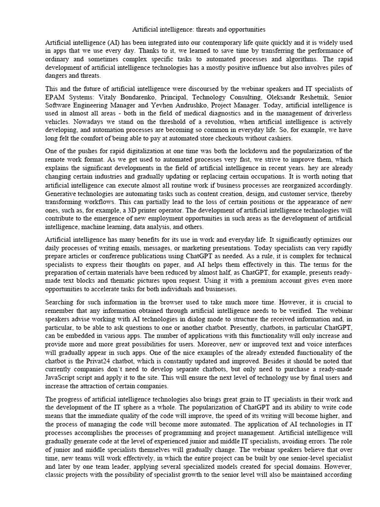 Artificial intelligence | PDF | Intelligence (AI) & Semantics | Artificial Intelligence