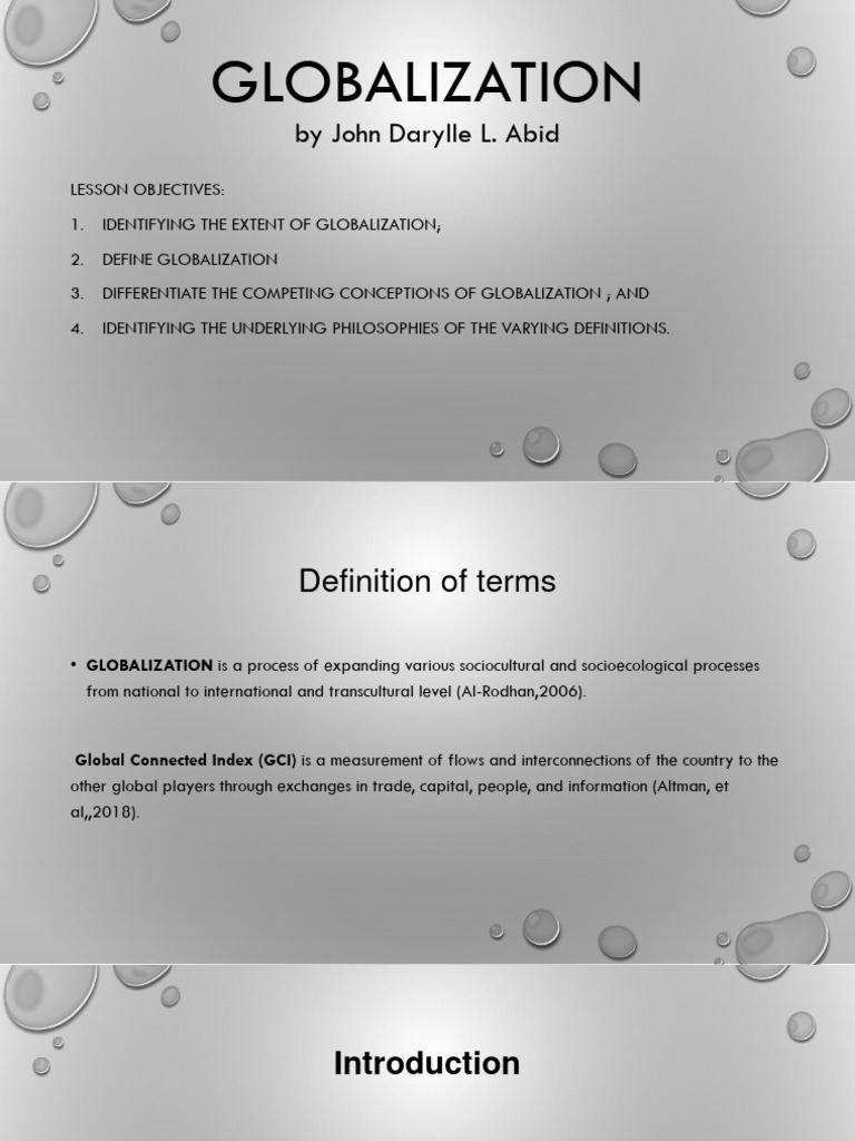 Understanding Globalization Concepts | PDF | Politics