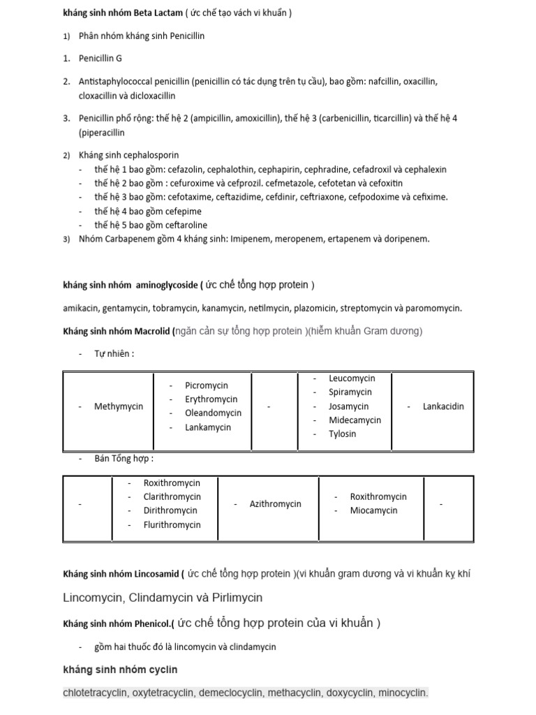 kháng sinh | PDF