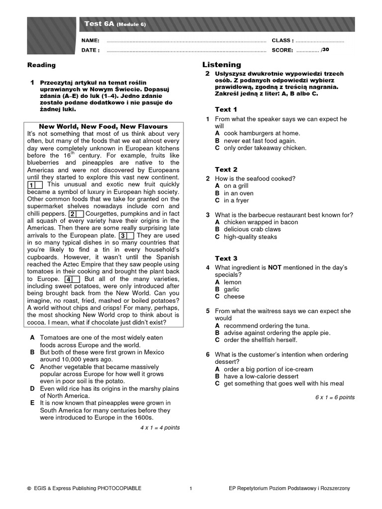 2 RM PP-PR Test 6a | PDF