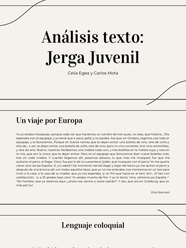 Jergas Juveniles | PDF