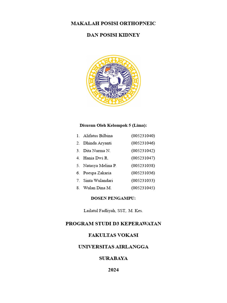 Posisi Orthopneic dan Manfaatnya | PDF | Kesehatan Holistik | Sains ...