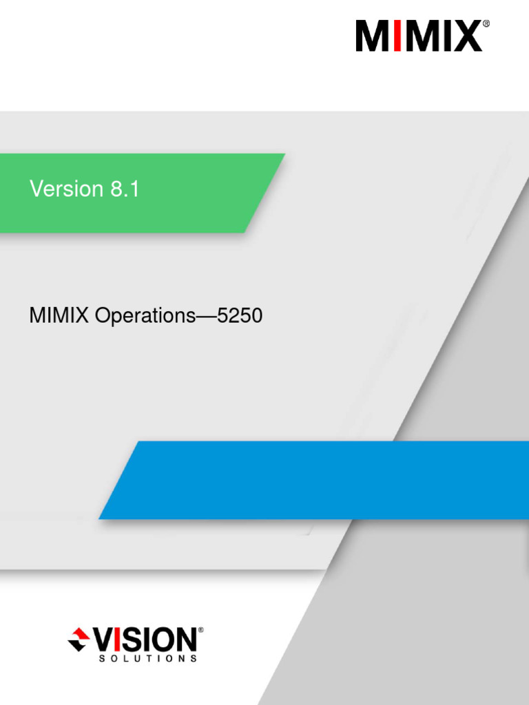 MIMIX Operations 5250 | PDF | Computers