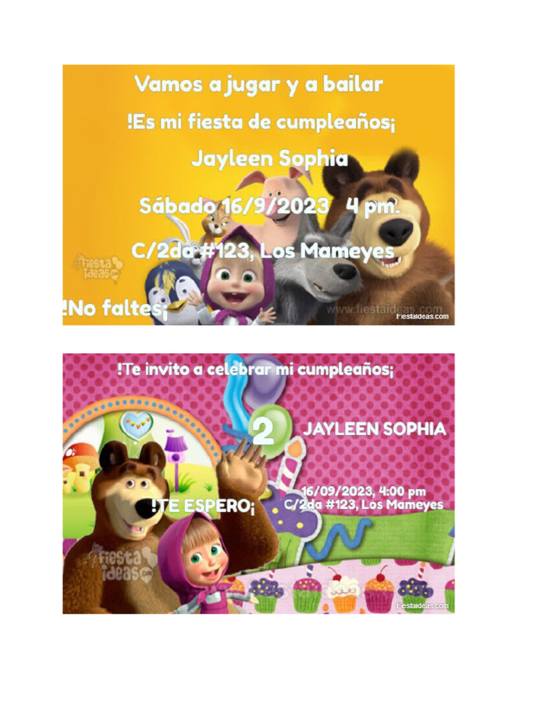 Tarjeta Jayleen | PDF