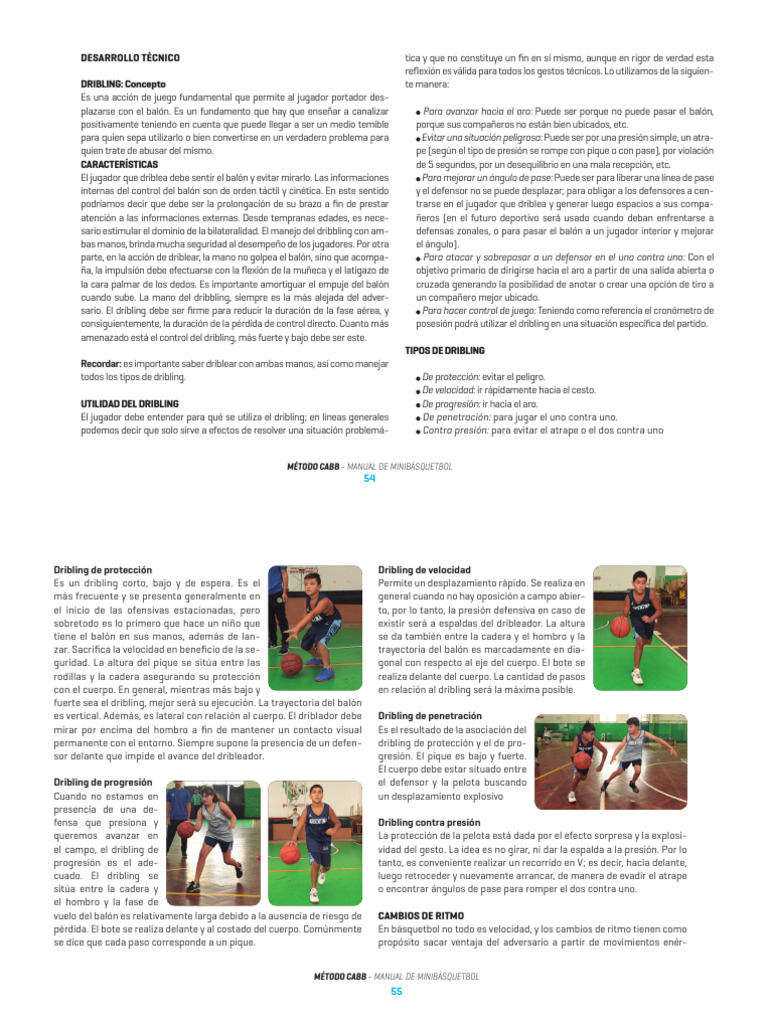 Bloque Técnico Ofensivo - Manual de Mini Basquet | PDF