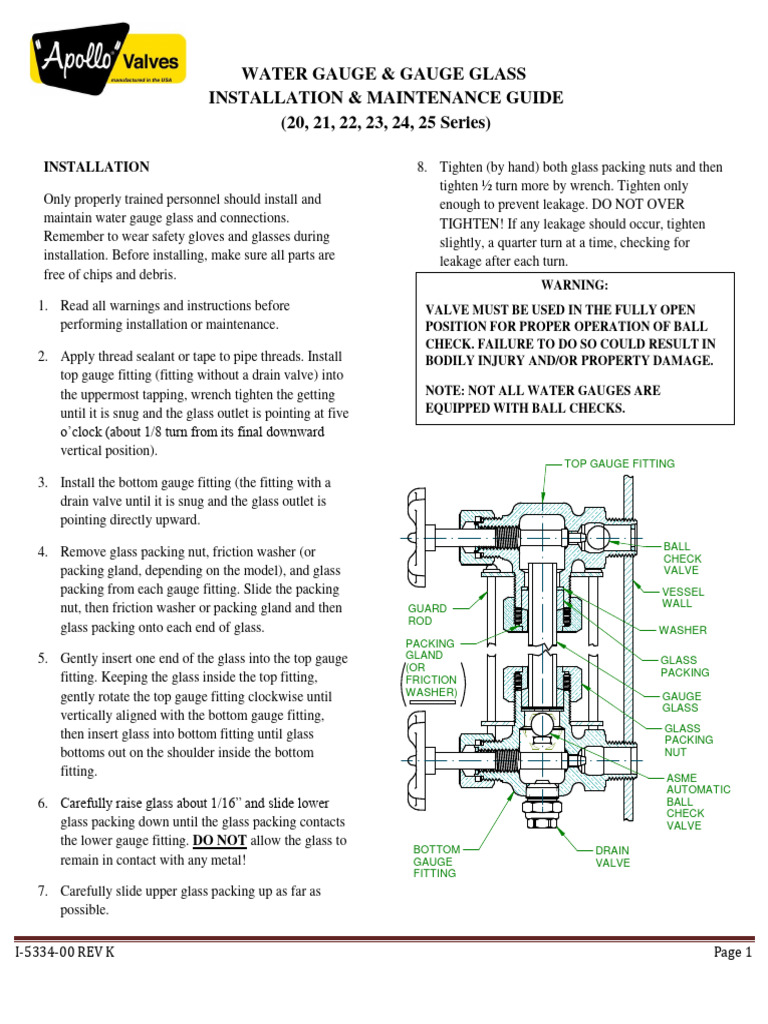 Apollo Valves 20 104 03 Instruction Installation Manual | PDF | Valve ...
