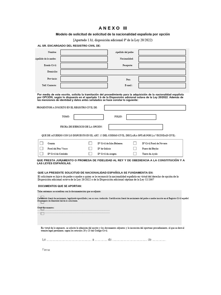 Anexo III | PDF | Gobierno y personalidad | Gobierno