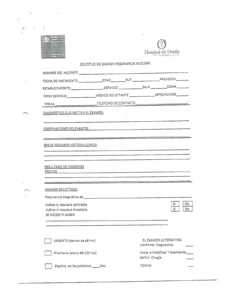 Formato Solicitud de RMN | PDF