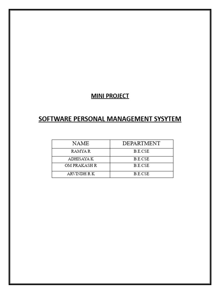 Mini Project | PDF | Databases | Operating System