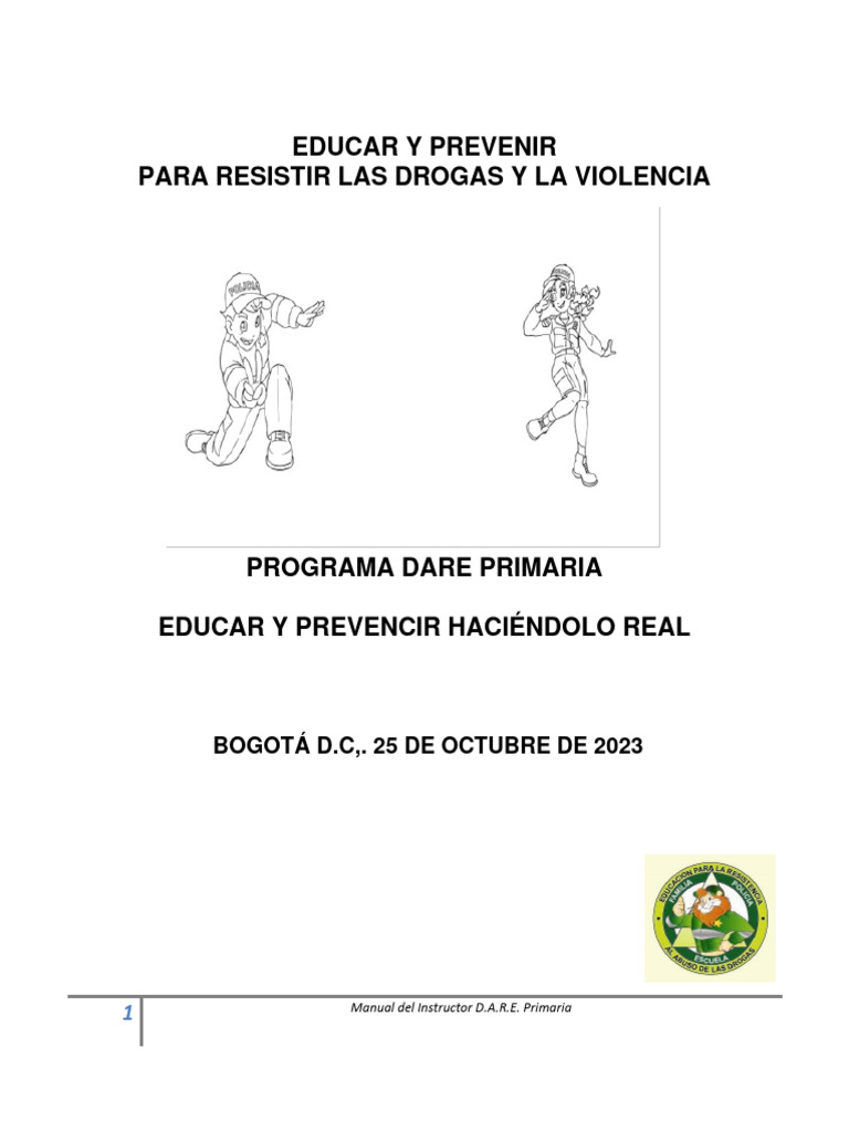 Manual Del Instructor Educar y Prevenir Haciendolo Real | Descargar ...