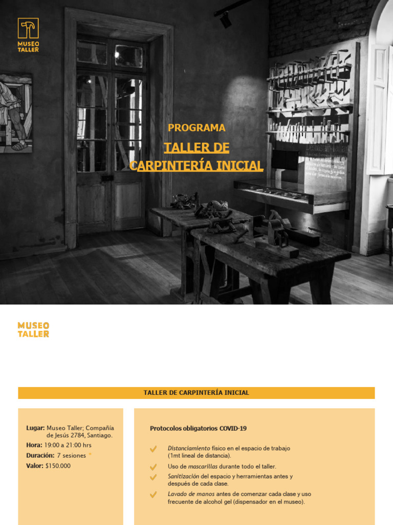 Programa-Carpinteria-Inicial-2023 | PDF | Carpintería | Herramientas