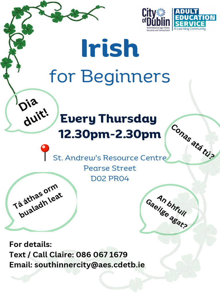 Irish Language Classes for Beginners | PDF