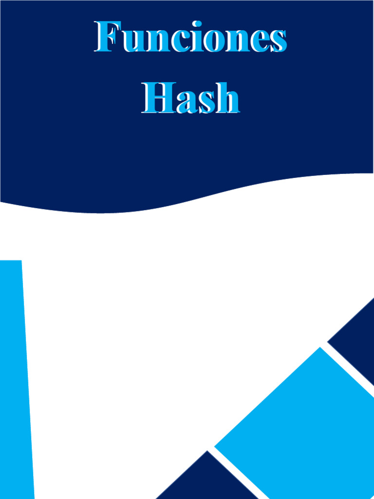 Funciones Hash | PDF | Programación de computadoras | Informática