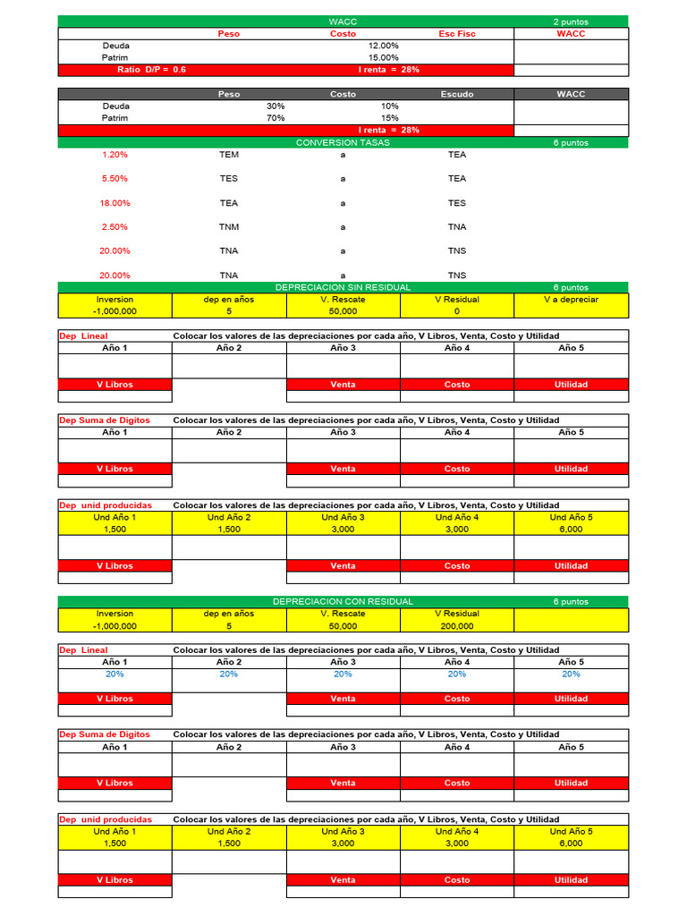 Ejercicio Clases EPIP NX72 | PDF | Activo fijo | Capital (economía)