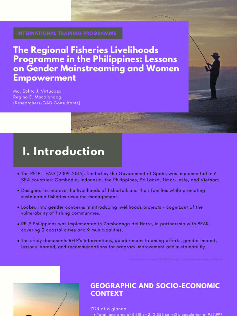 The Regional Fisheries Livelihoods Programme in The Philippines Lessons On Gender Mainstreaming ...