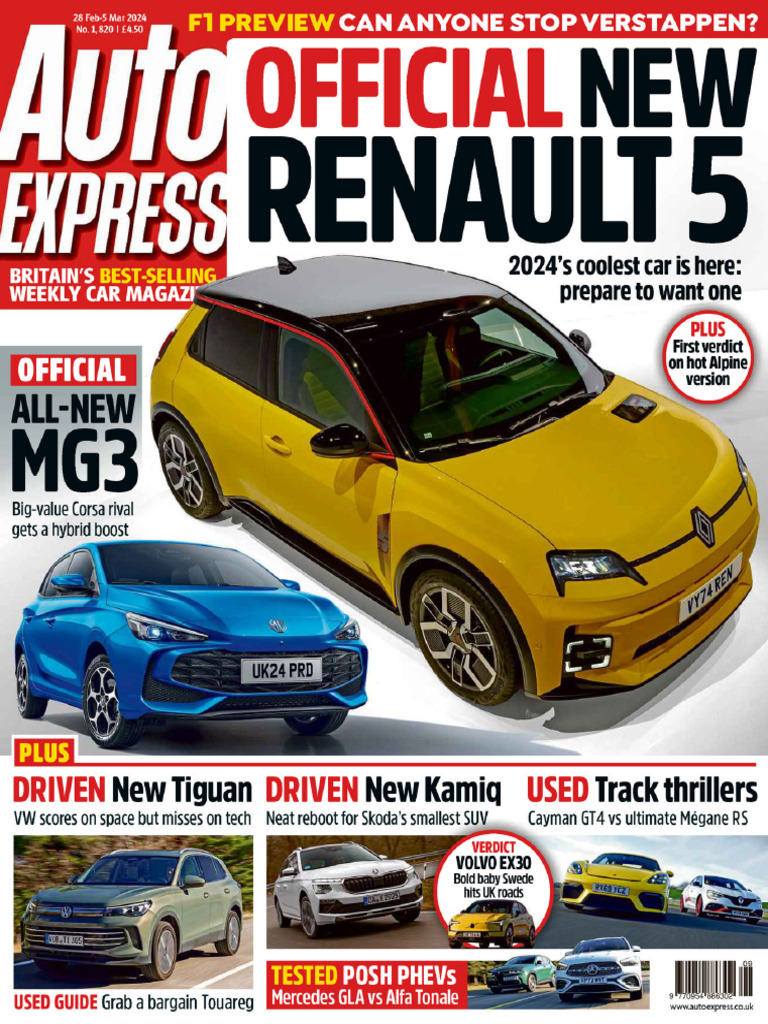 Auto Express Issue 1820 28 February 2024 Pdf Renault Car 