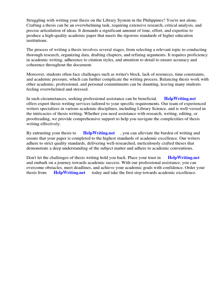 Library System Thesis Philippines | PDF | Libraries | Librarian