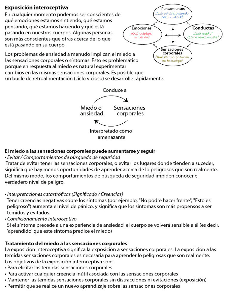Exposici N Interoceptiva Conceptos | PDF | Filosofía | Relaciones personales, crianza y ...