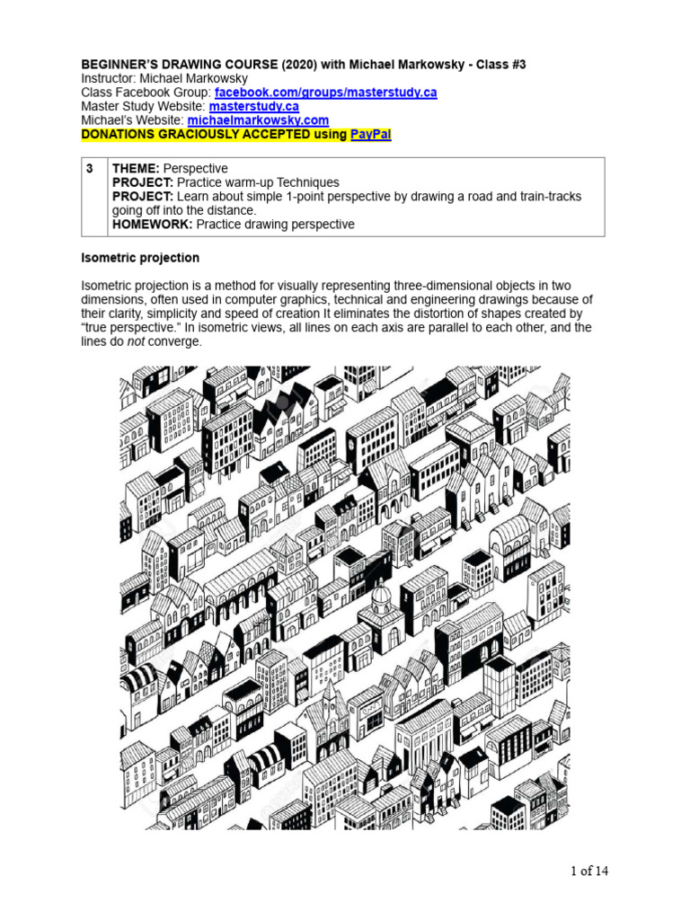 Beginner's Guide to Perspective Drawing | PDF | Perspective (Graphical ...