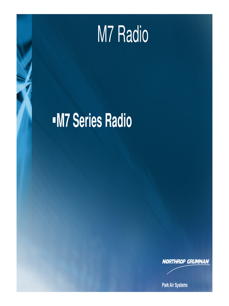M7 Radio | PDF | Computers | Technology & Engineering