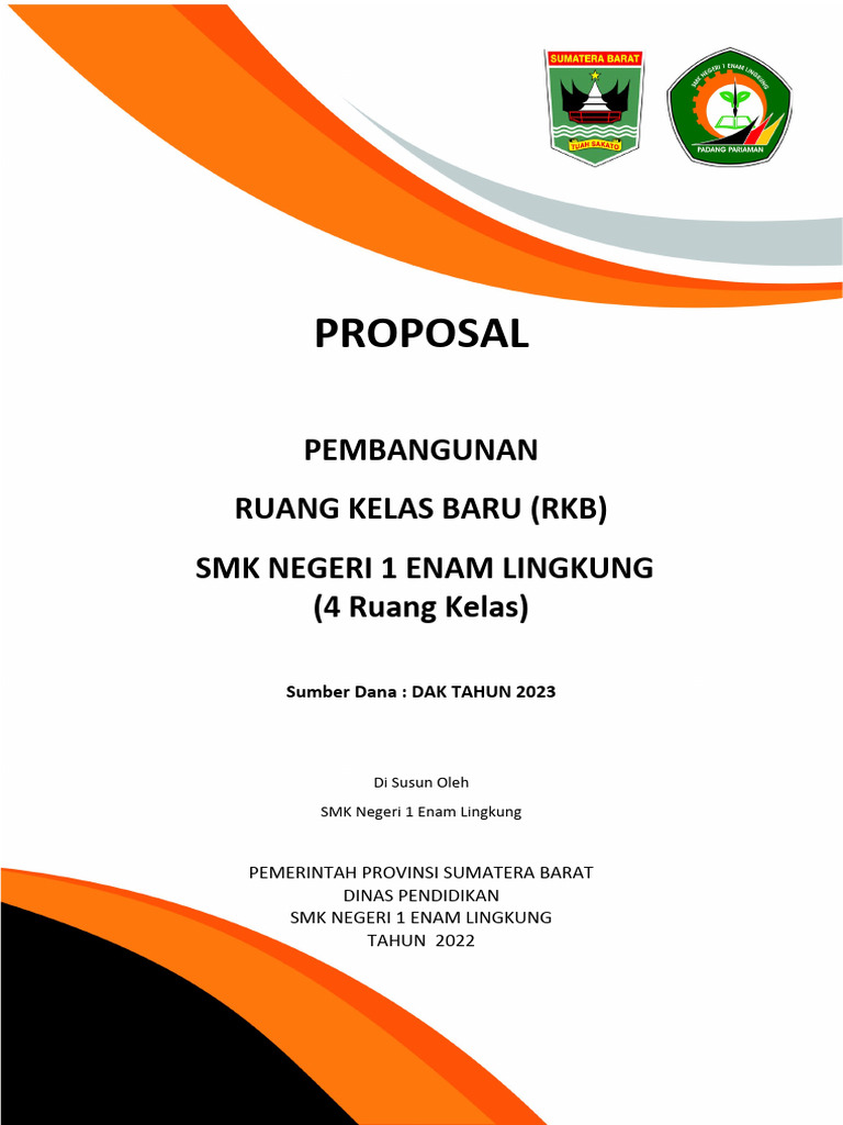 Proposal Ruang RKB 4 Ruang | PDF | Bisnis | Karier & Perkembangan