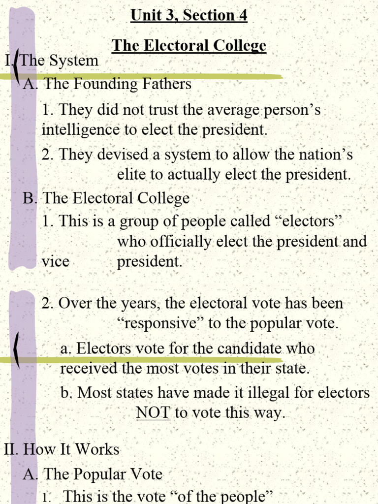 The Electoral College | PDF