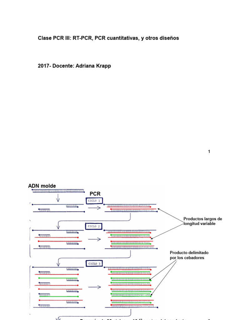 Aplicaciones y Técnicas de RT-PCR | PDF | Reacción en cadena de la ...