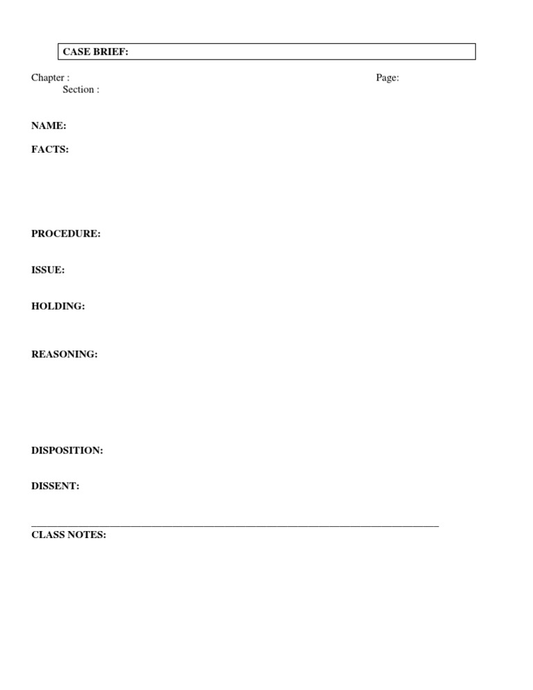 Brief Template | PDF | Finance & Money Management