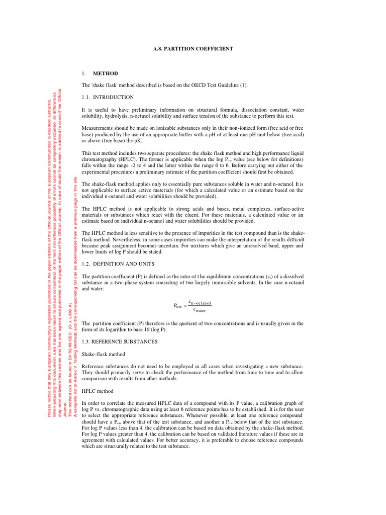Shake Flask Method | PDF | Science & Mathematics