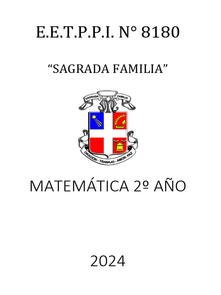 Matem-tica_2-_a-o_2024 | PDF | Intervalo (Matemáticas) | Conjunto (Matemáticas)