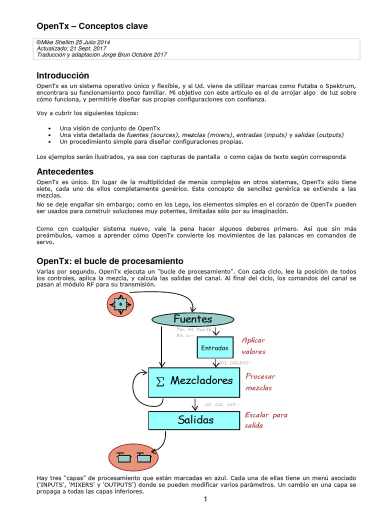 Guía de Configuración OpenTx para Modelos RC | PDF | Informática