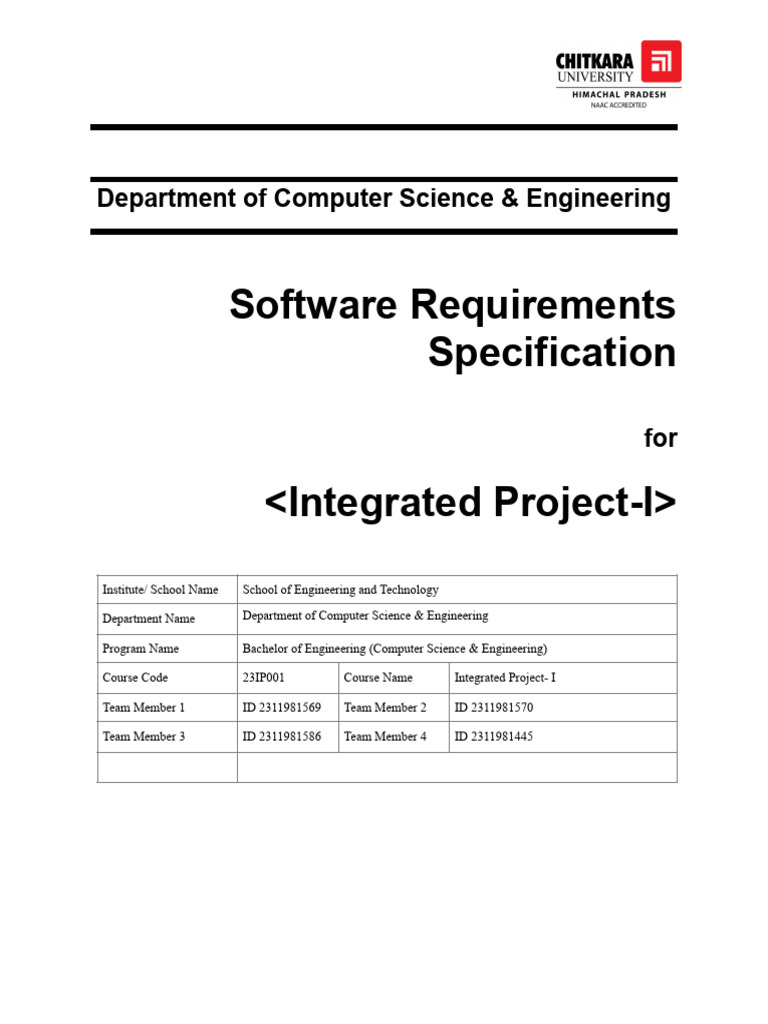 IP Template SRS 3345 Updated | PDF