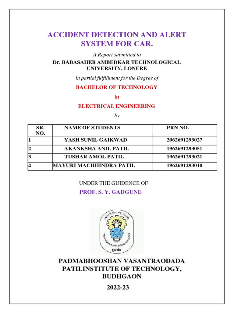 Yash Project Report Final | PDF | Resistor | Traffic Collision