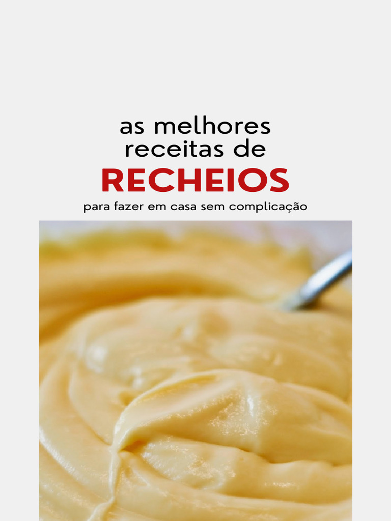 Receitas de Recheios Simples | PDF | Chocolate | Leite