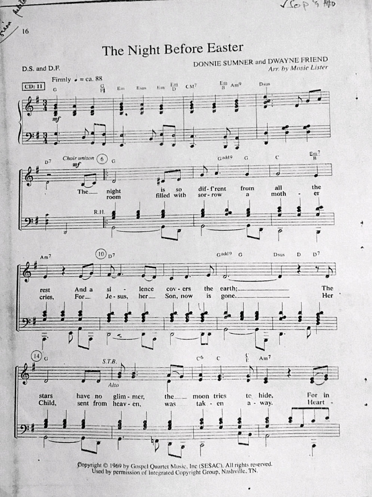 The Night Before Easter | PDF