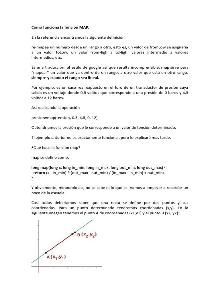 Como Funciona La Función MAP | PDF | Línea (geometría) | Matemáticas