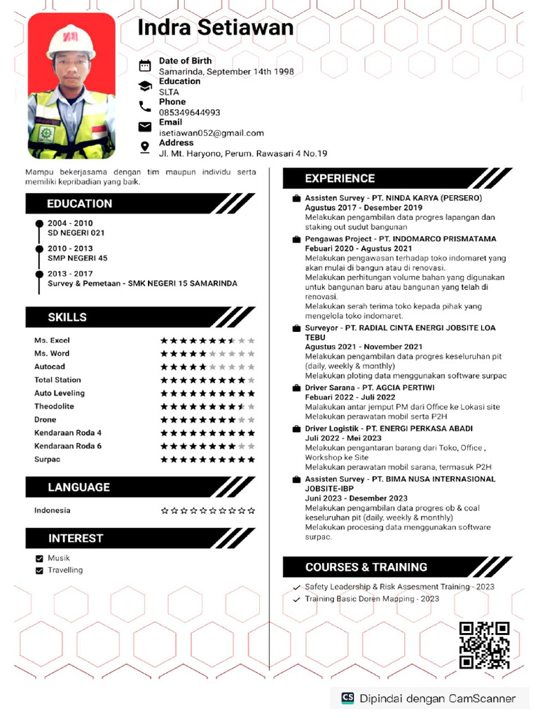 CV - Indra - Setiawan | PDF