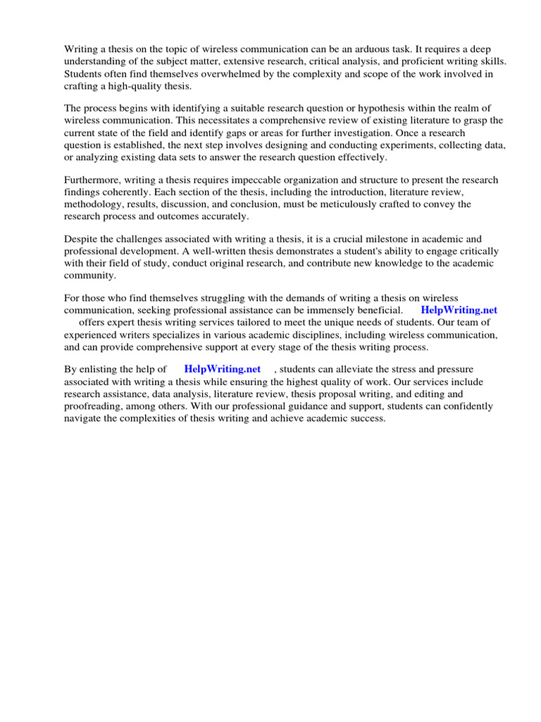 Thesis Wireless Communication | PDF | Computer Network | Wireless Ad Hoc Network