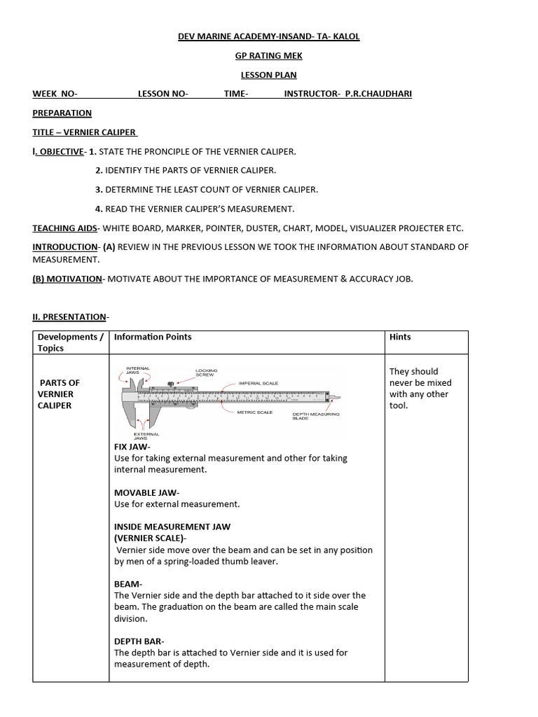 lesson plan MEK 2023. | PDF | Drilling | Drill