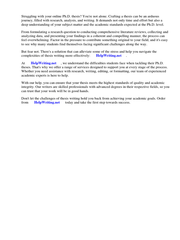 Hec Online PHD Thesis | PDF | Doctor Of Philosophy | Thesis