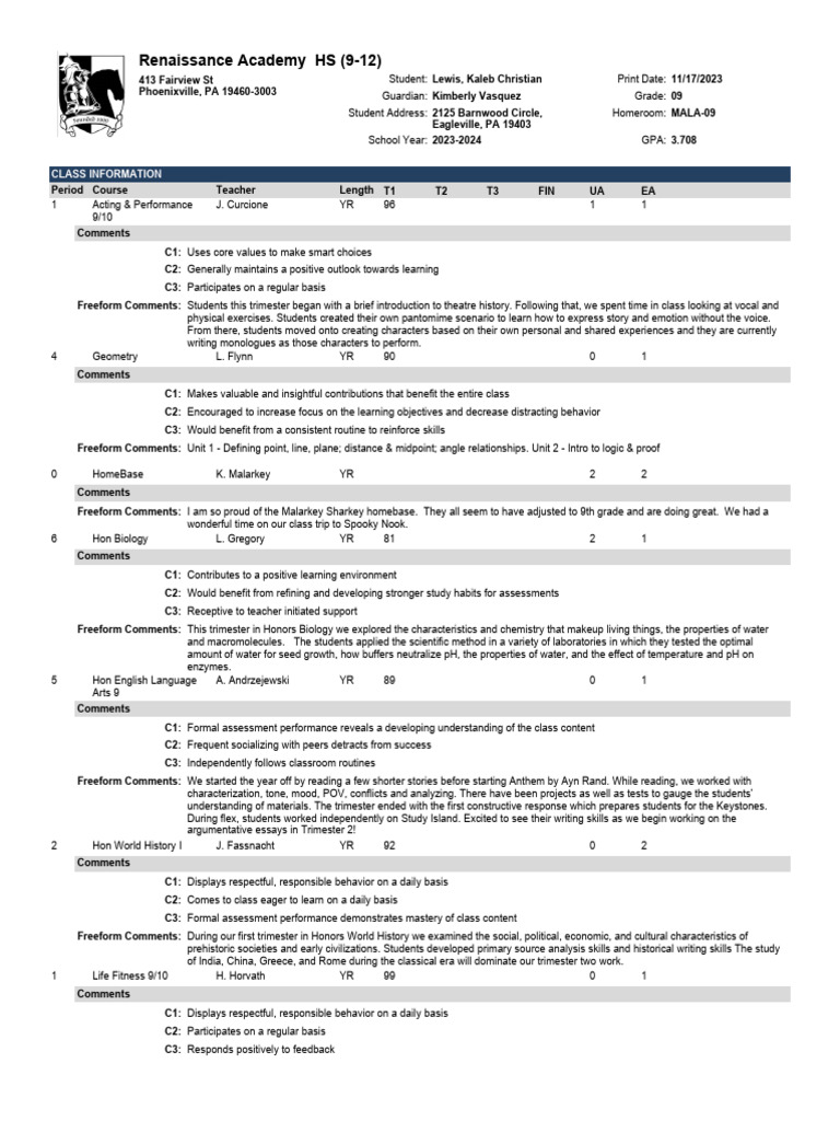 T1 2023-2024 SLC | PDF